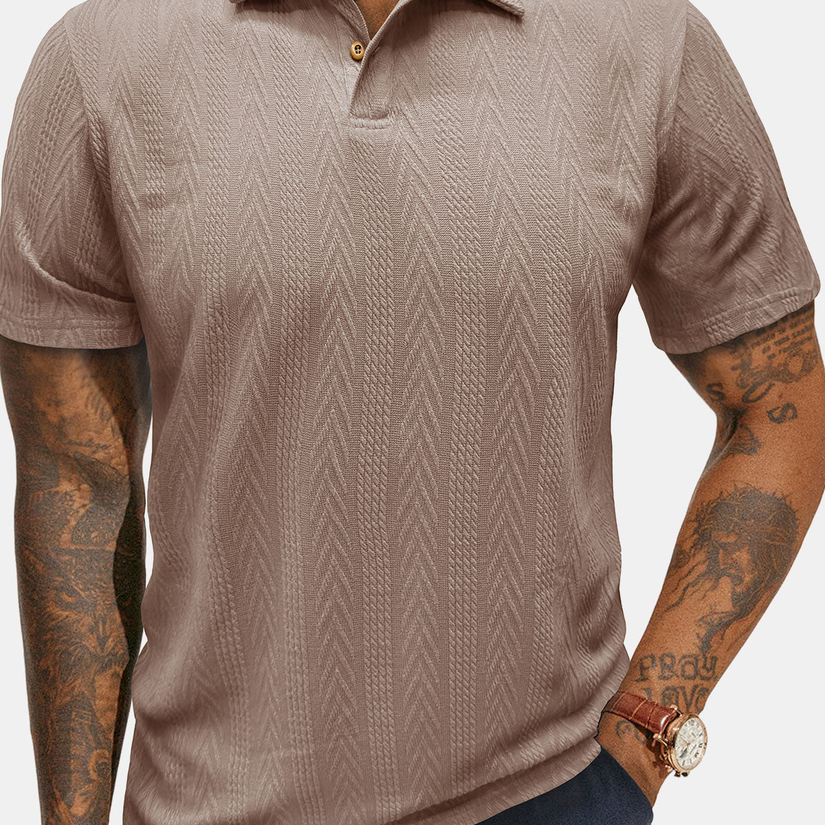 Men's Solid Color Short Sleeve Summer Polo Shirt – joliplacard